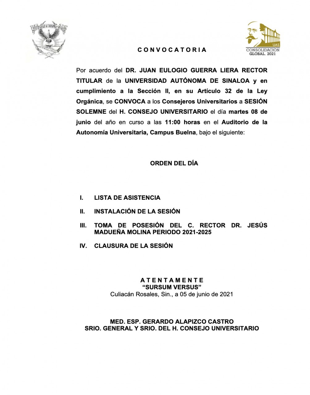 UNIVERSIDAD AUTÓNOMA DE SINALOA