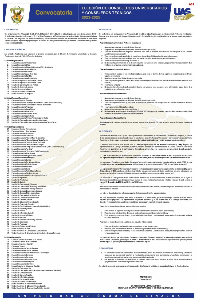 UNIVERSIDAD AUTÓNOMA DE SINALOA